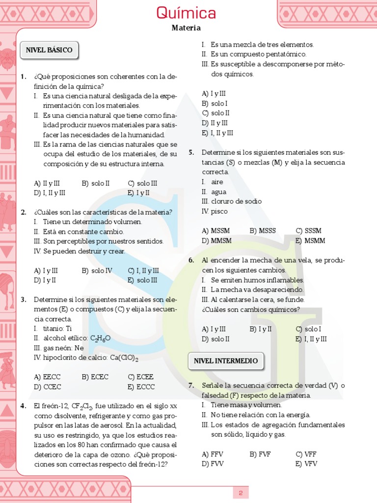 Preguntas y Respuestas sobre Química Básica | PDF