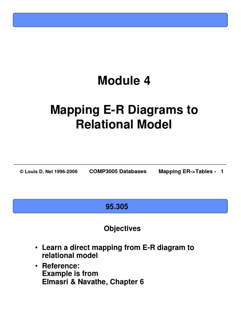 ERD Relational Mapping | PDF | Relational Database | Data