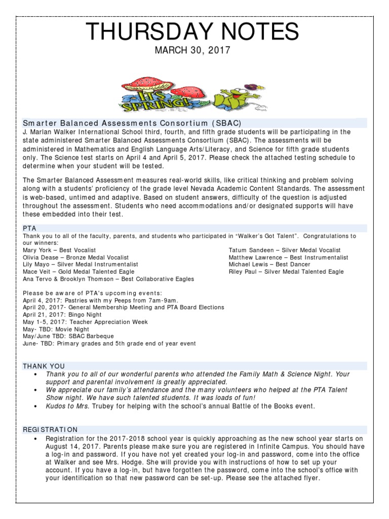 Thursday Notes 3 30 17 | PDF | Cognition | Pedagogy