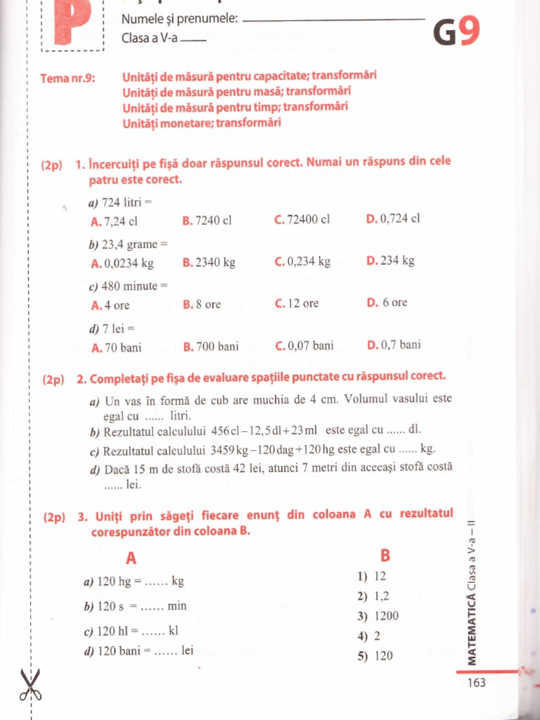 Unitati de Masura - Exer | PDF