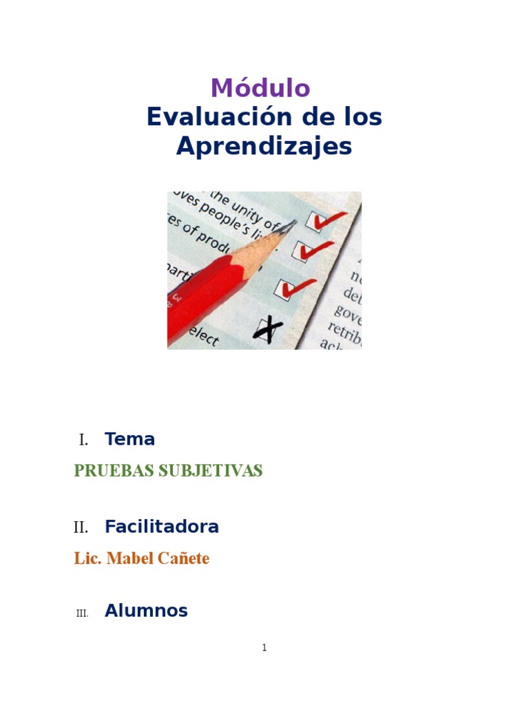 Preguntas y Pruebas Subjetivas | PDF | Subjetividad | Epistemología