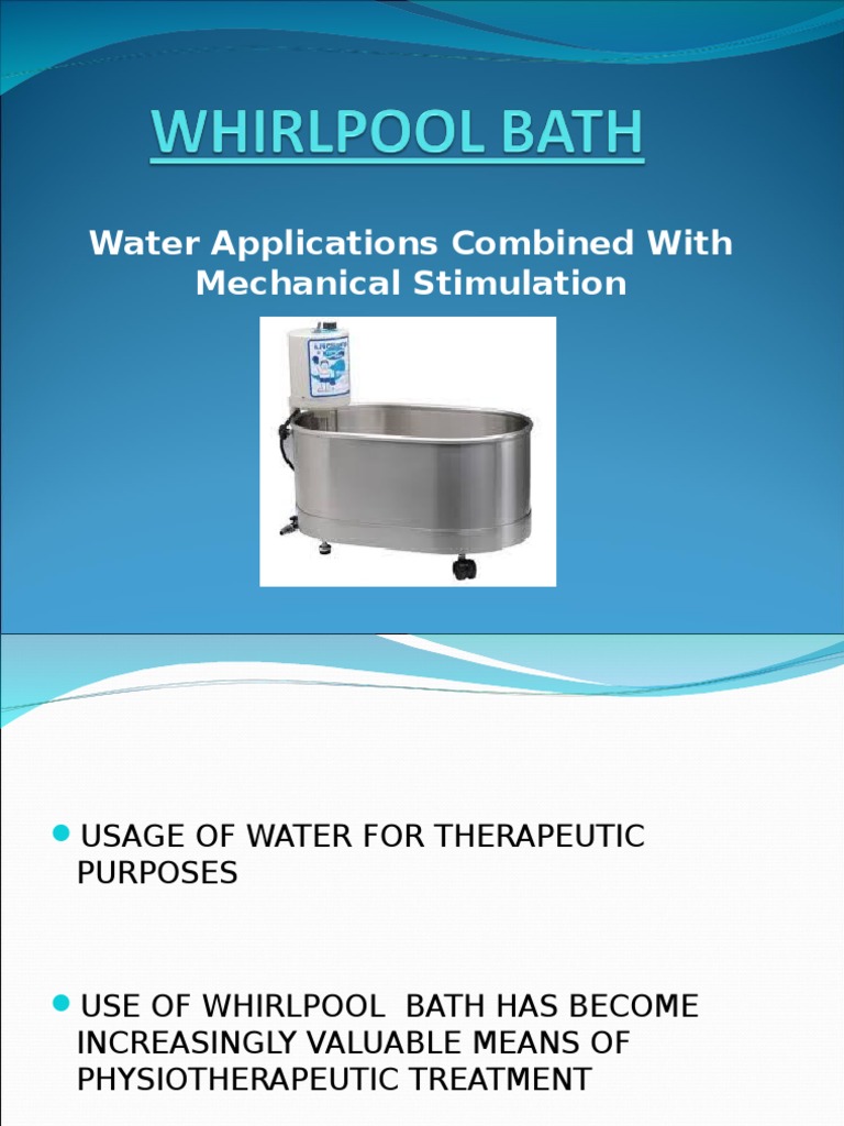 Water Applications Combined With Mechanical Stimulation | PDF ...