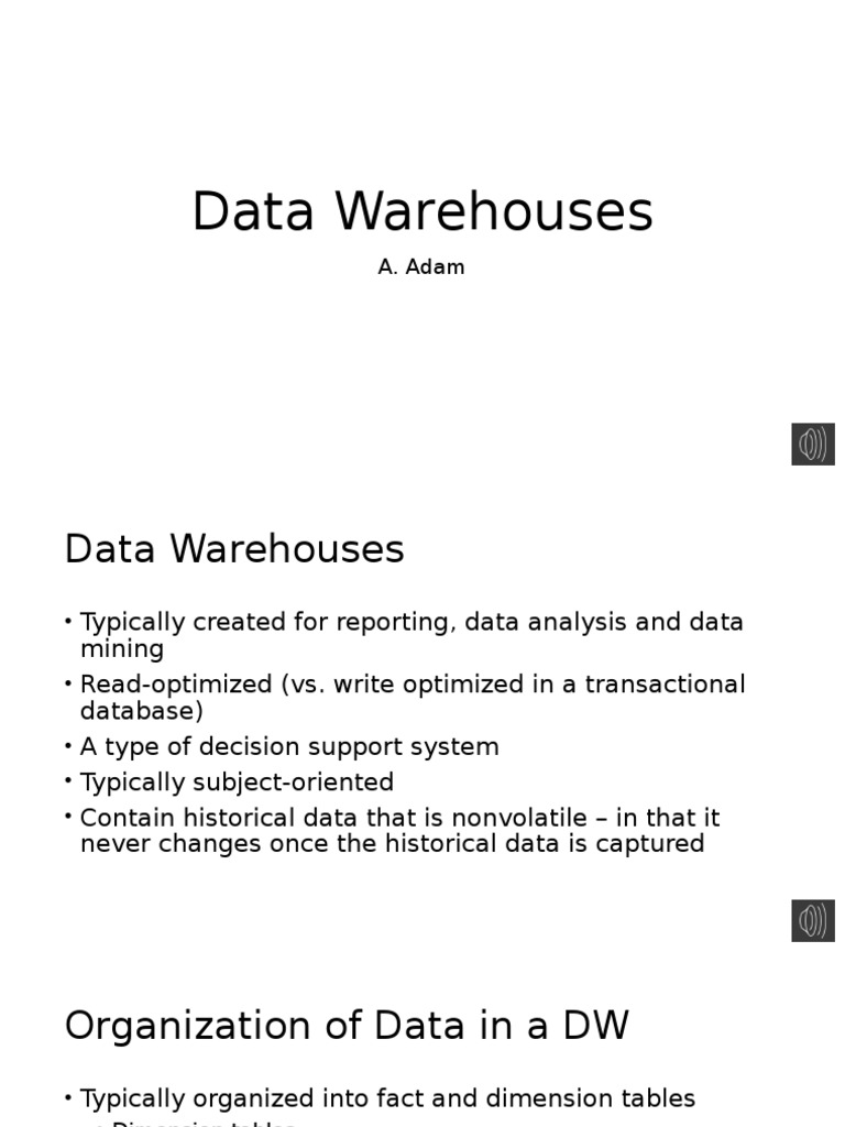 Understanding Data Warehouses and OLAP | PDF