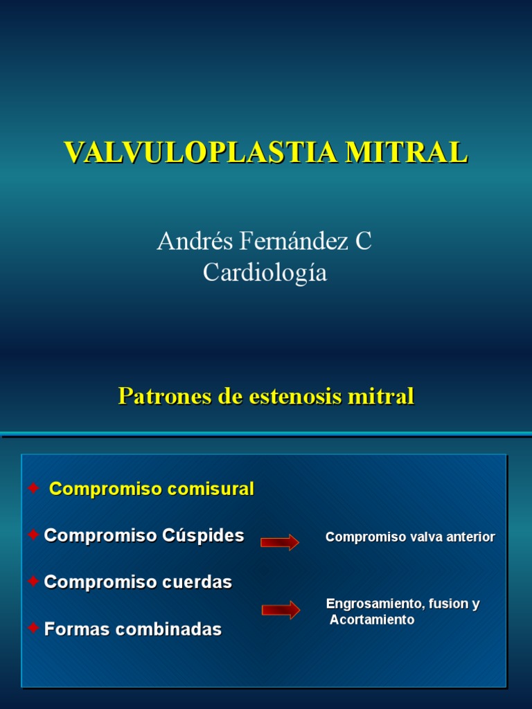 Valvuloplastia Mitral Percutánea: Guía Completa | PDF | Válvula del ...