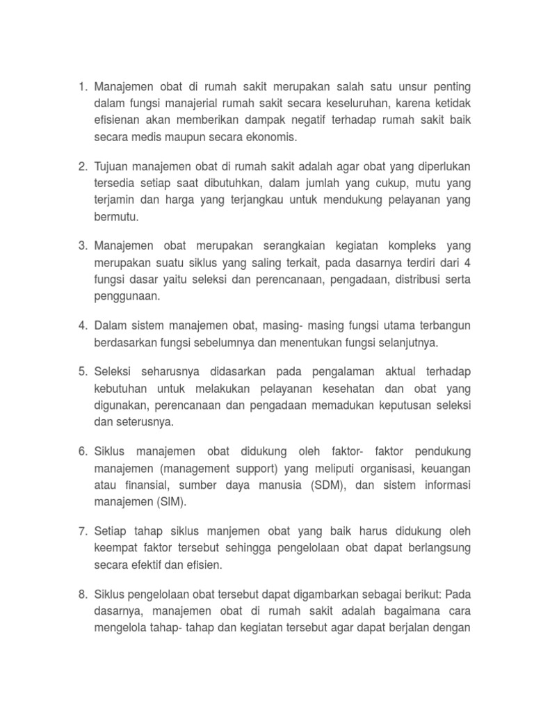 Manajemen Obat Di Rumah Sakit Merupakan Salah Satu Unsur Penting Dalam ... Manajemen Obat Di Rumah Sakit Merupakan Salah Satu Unsur Penting Dalam ...