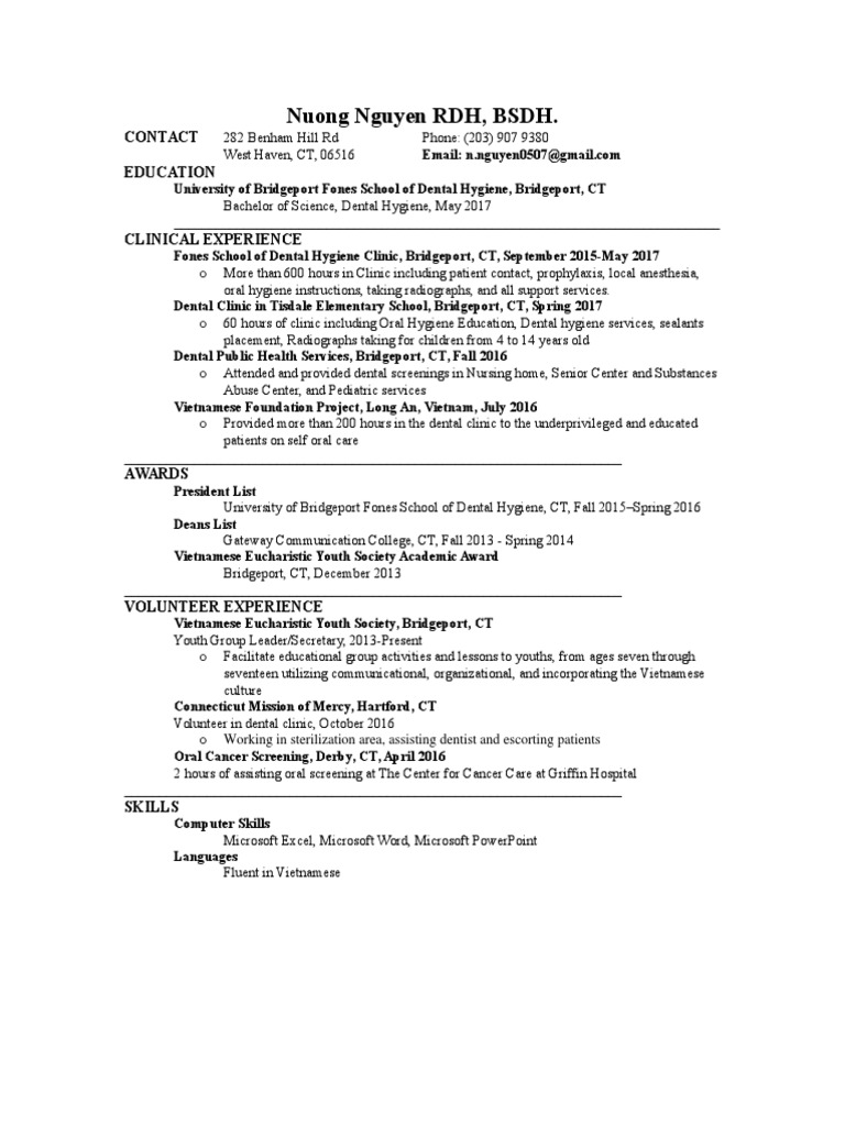 Resume For DH | PDF