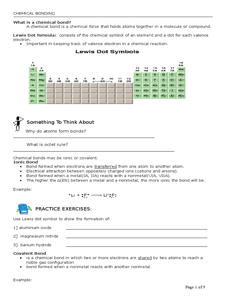 Chemical Bonding Notes | PDF | Chemical Bond | Chemical Polarity
