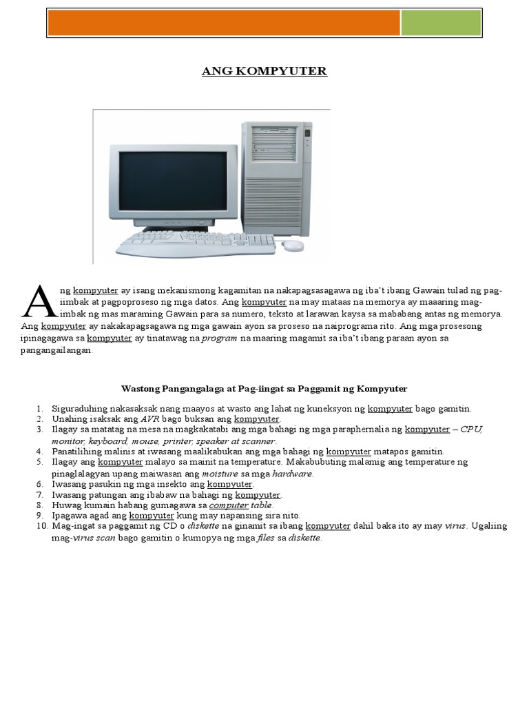 Ang Kompyuter | PDF