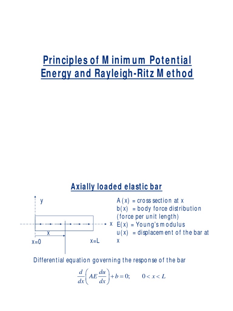 Lecture 02 Energy-Rayleigh-Ritz 2015 | PDF | Finite Element Method | Partial Differential Equation