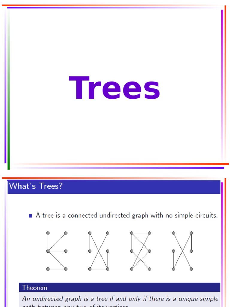 DM Lecture - Tree (AIUB) | PDF | Theoretical Computer Science | Graph Theory
