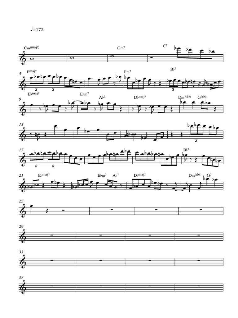Solar Miles Piano - Full Score | PDF