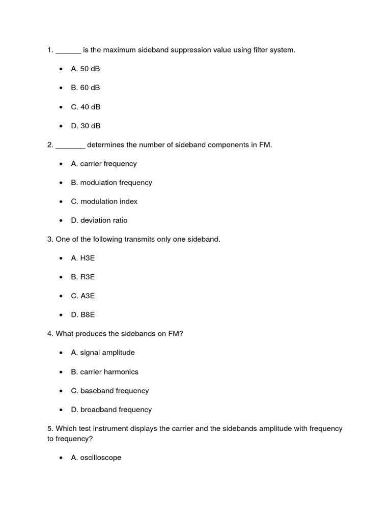 Reviewer Pcomms Summary | PDF | Frequency Modulation | Detector (Radio)