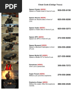 GTA 3 PC All Cheat Codes | PDF