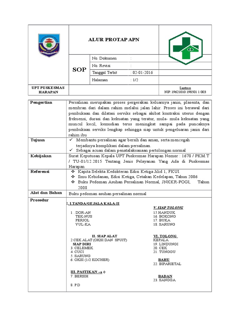 Sop Alur Apn | PDF