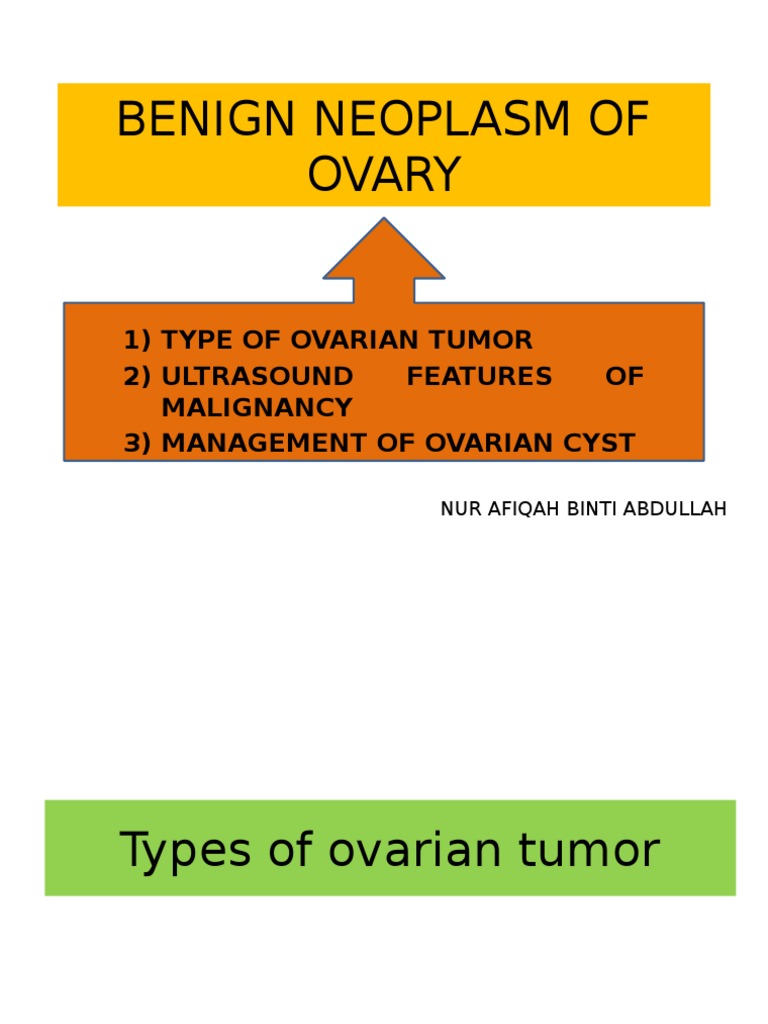 Benign Neoplasm of Ovary | PDF | Ovarian Cancer | Gynaecologic Disorders