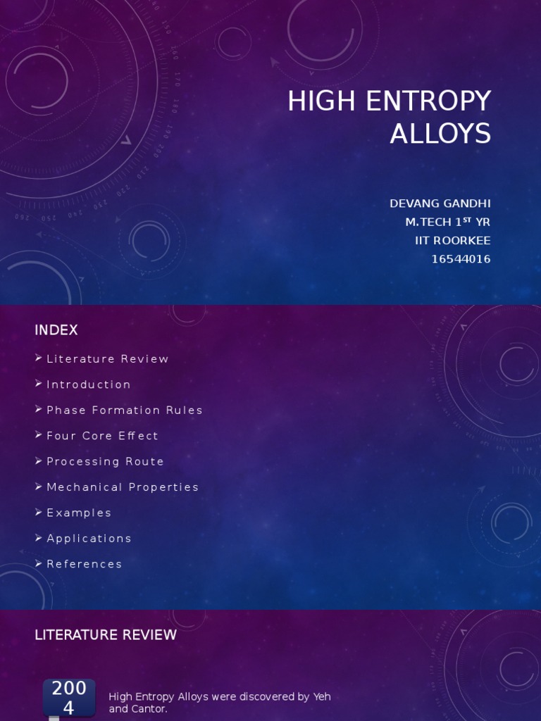 High Entropy Alloys | PDF | Alloy | Crystal Structure