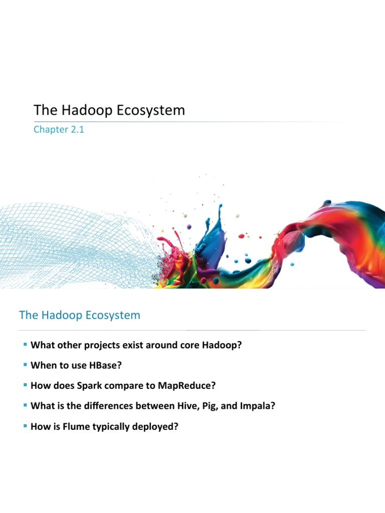 Week 4 - Hadoop Ecosystem | PDF