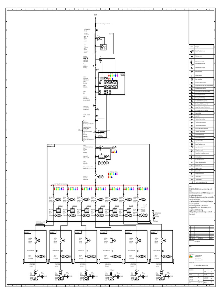11kV RMU Panel Single Line Diagram | PDF | Relay | Electrical Substation
