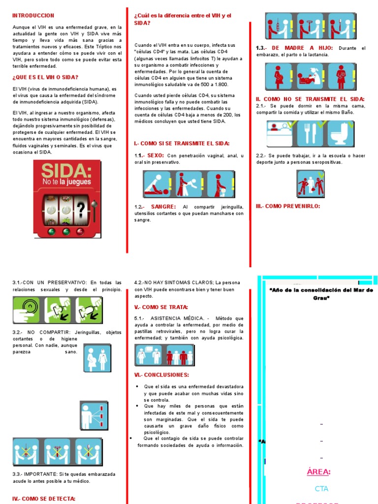 Triptico - El Sida | PDF
