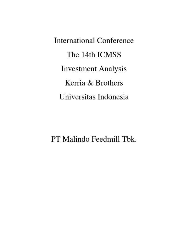 Example of Investment Analysis Paper.pdf | Cost Of Capital | Valuation ...