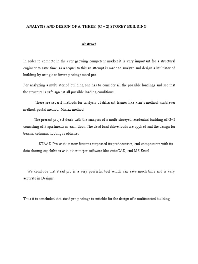 Three Storey Building | PDF | Beam (Structure) | Reinforced Concrete