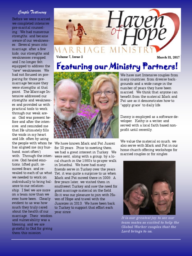 Featuring Our Ministry Partners!: Couple Testimony | PDF | Religion And ...