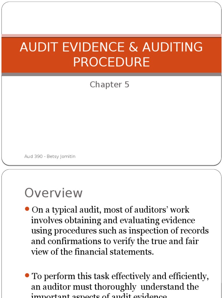 Audit Evidence Essentials | PDF | Internal Control | Financial Audit