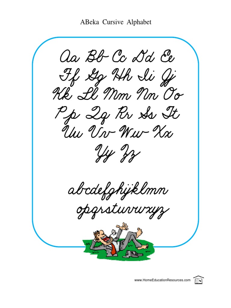 Cursive Alphabets | PDF | Languages | Language Arts & Discipline