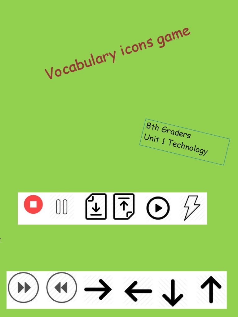 Unit 1 - Technology Icons Game | PDF