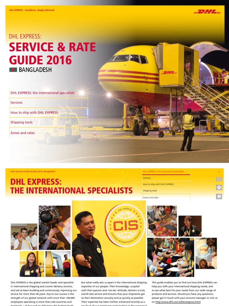 DHL Bangladesh Shipping Rate Guide 2016 | PDF | Pro Forma | Invoice