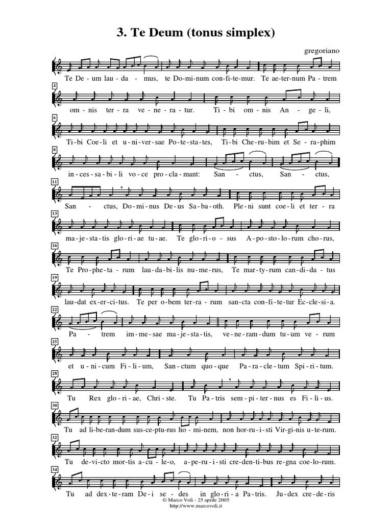 Te Deum - Simplex PDF | PDF