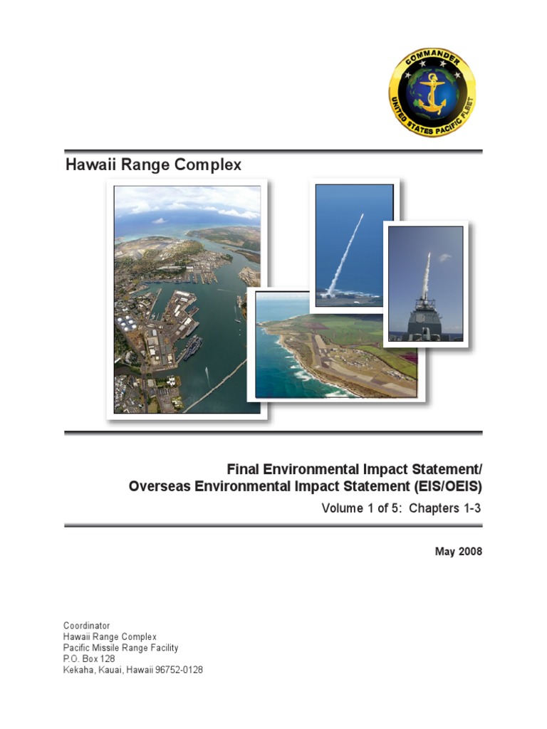 Hawaii Range Complex Final EIS/OEIS Volume 1 of 5 | PDF | National Environmental Policy Act ...