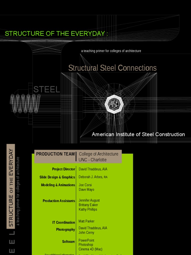 AISC-Connections in Steel | PDF | Structural Steel | Screw