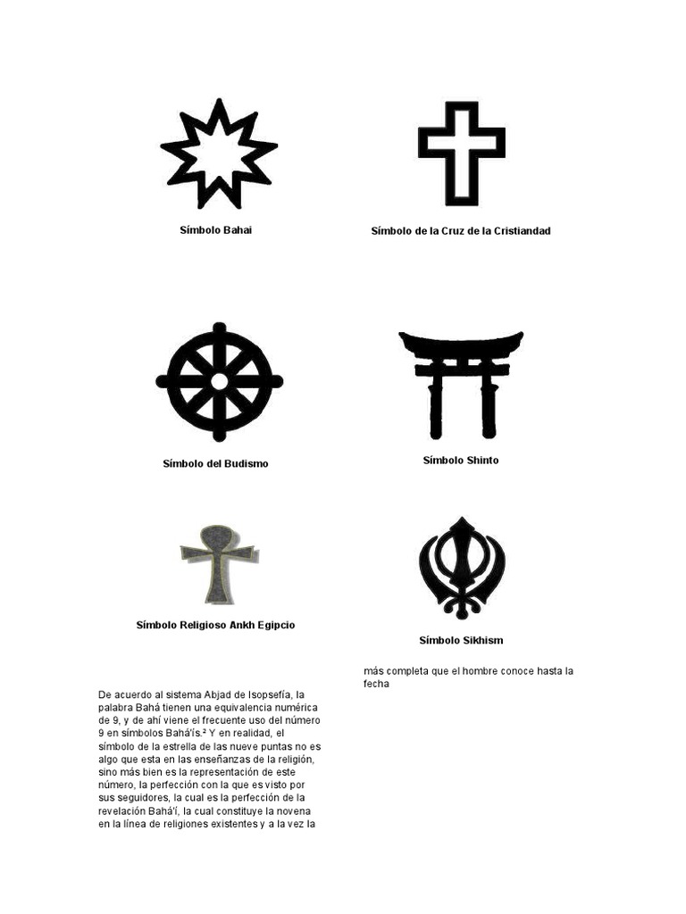 Símbolo Bahai | PDF | Dharma | Comportamiento religioso y experiencia