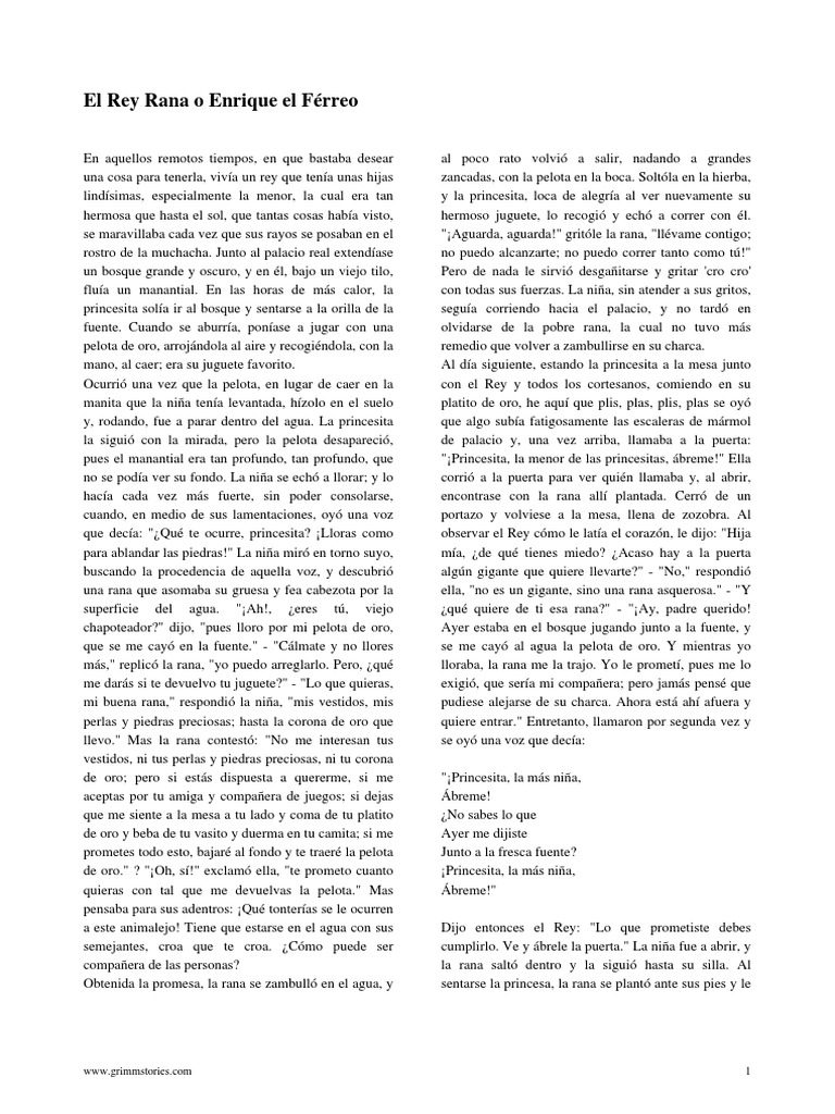 La Princesa y El Sapo PDF