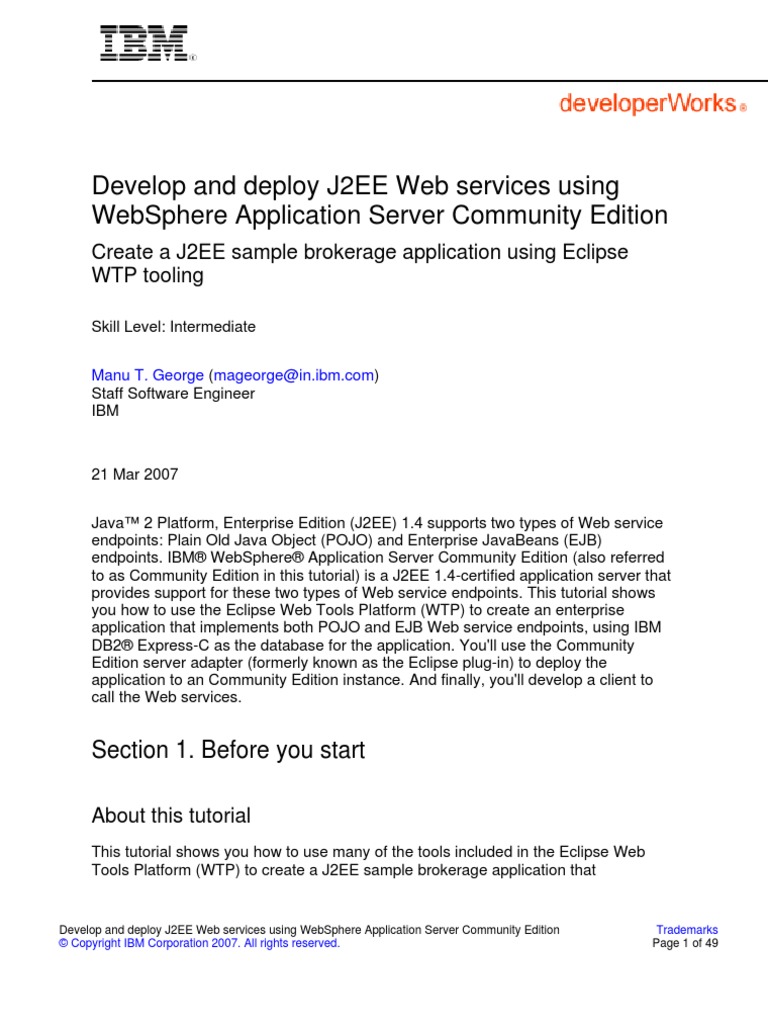 Creando Webservices en Was | PDF | Enterprise Java Beans | Soap
