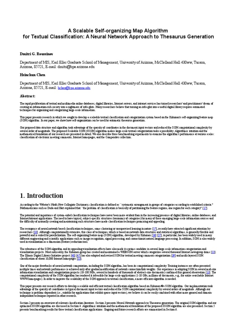 A Scalable Self | PDF | Artificial Neural Network | Cluster Analysis