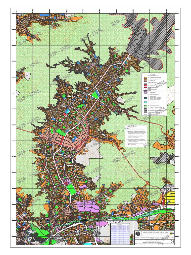 Plano de Zonificacion SJL | PDF