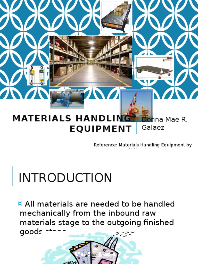 Materials Handling Equipment Guide | PDF | Crane (Machine) | Belt ...