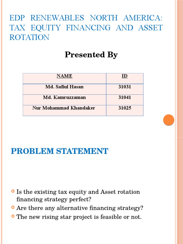 Tax Equity Financing and Asset Rotation | PDF | Internal Rate Of Return ...