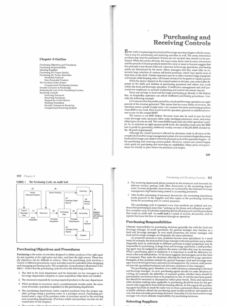 CHAPTER 6 Purchasing and Receiving Controls | PDF