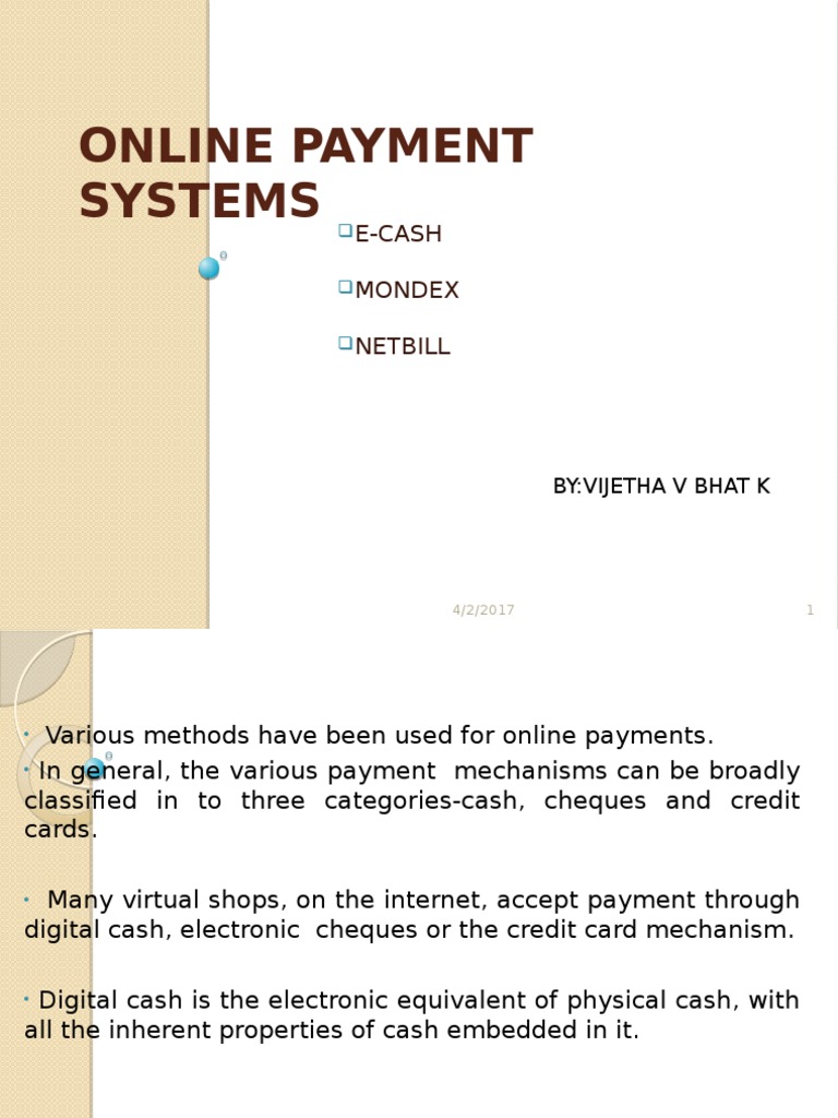 Online Payment System | PDF | Key (Cryptography) | Automated Teller Machine