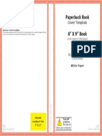 Paperback Book 5" X 8" Book: Cover Template | PDF