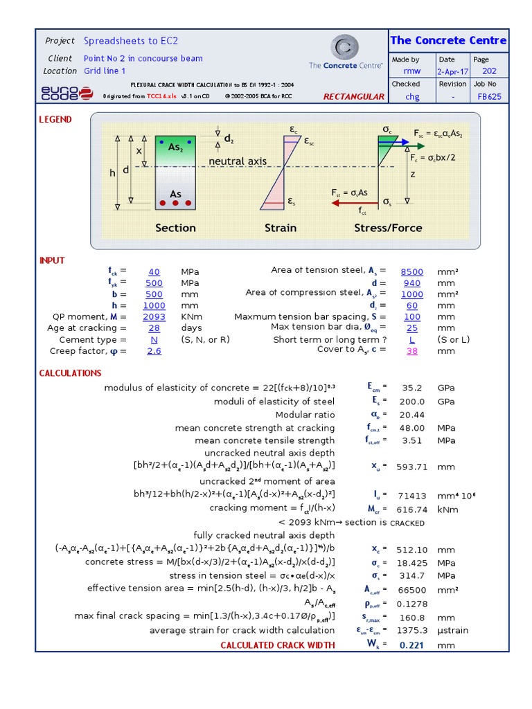 Crack Width | PDF | Strength Of Materials | Elasticity (Physics)