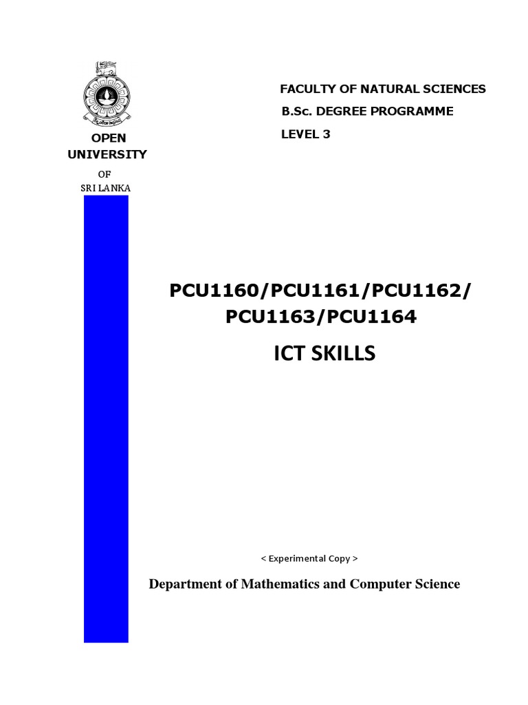 ICT Skills Full Book PDF | Download Free PDF | Input/Output | Microsoft ...