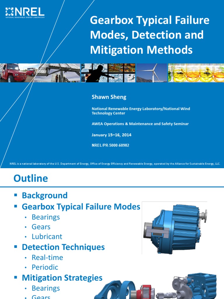 Gearbox Typical Failure Modes, Detection and Mitigation Methods | PDF ...
