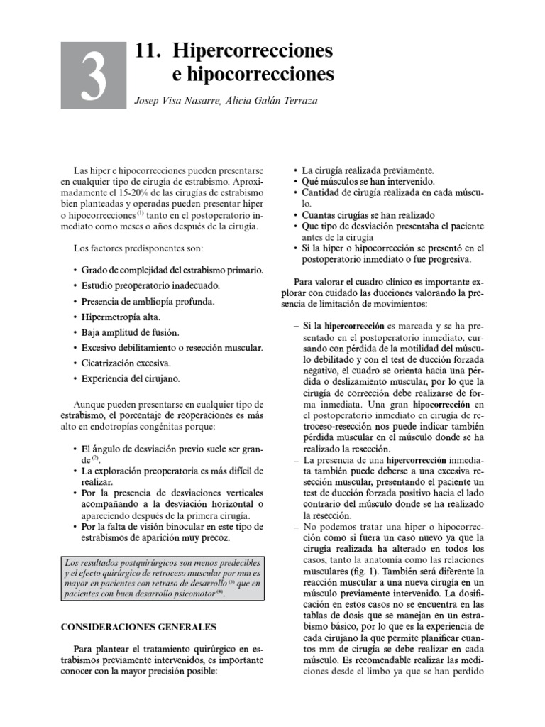 Cap 03-11 Hipercorrecciones e Hipocorrecciones | PDF | Cirugía ...