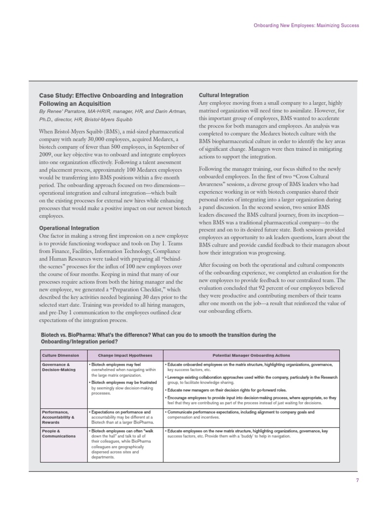 Onboarding New Employees - Case Study | PDF | Employment | Cognitive ...