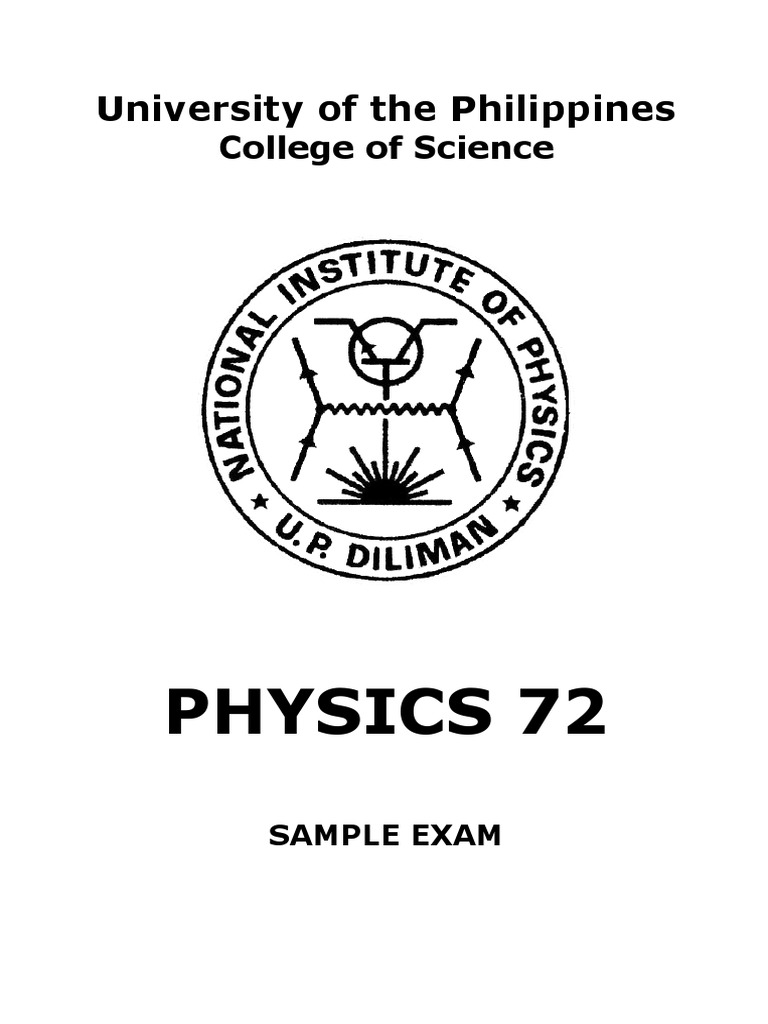 Physics 72 Sample Exam | PDF | Capacitor | Quantity