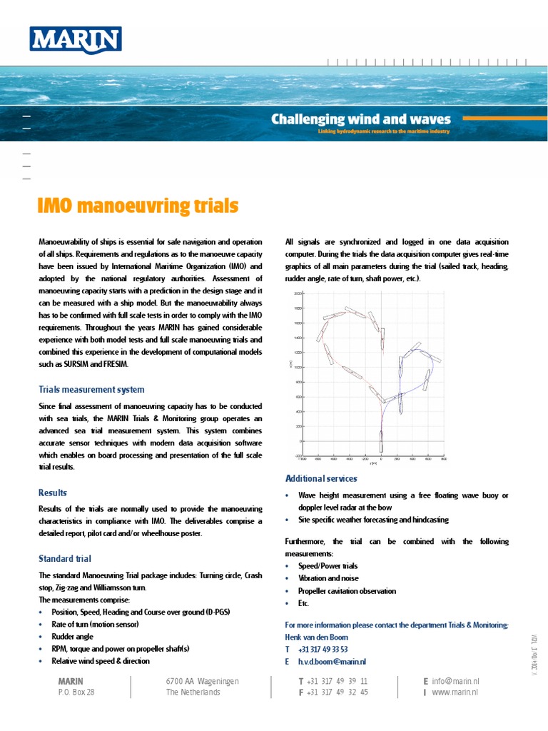 IMO Manoeuvring Sea Trials | PDF | Ships | Propeller